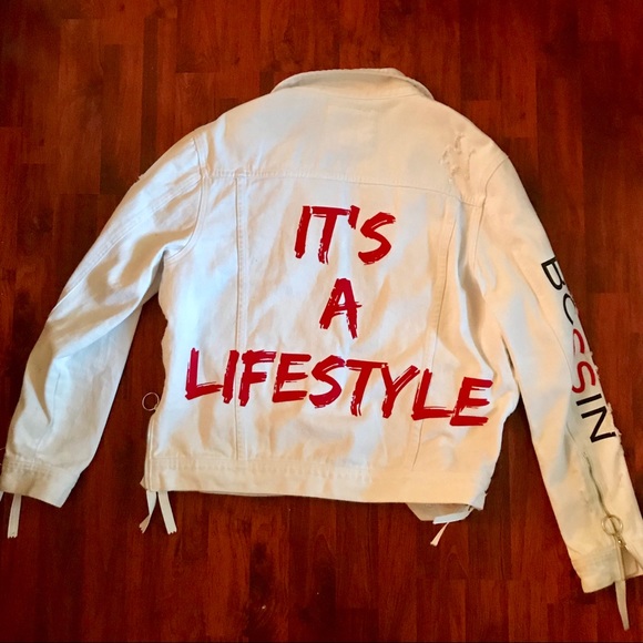 Bossin INC | Jackets & Coats | Bossin Its A Lifestyle Jean Jacket ...